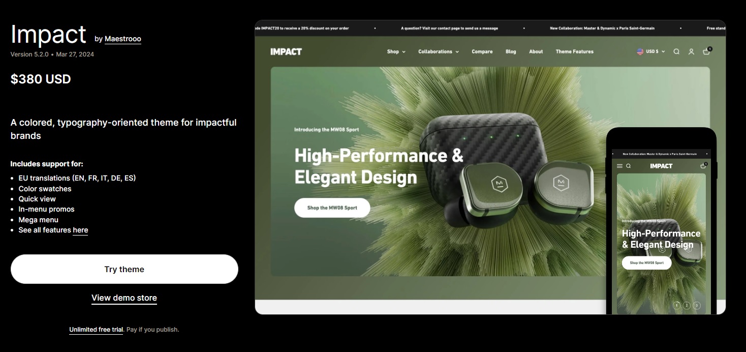 Shopify Impact Theme: All Features You Need To Succeed!